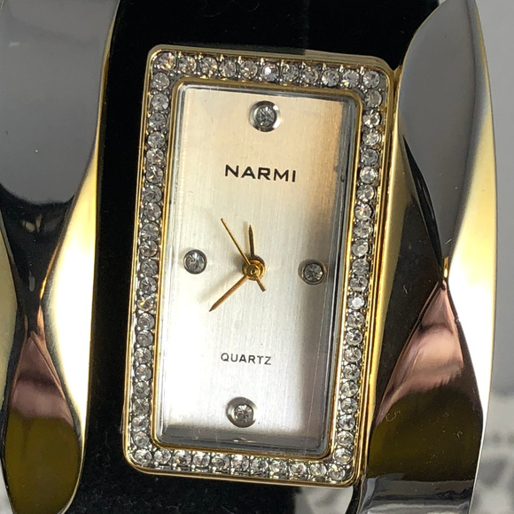 Narmi | Accessories | Narmi Bangle Watch 2 Tone Gold Stainless Steel ...